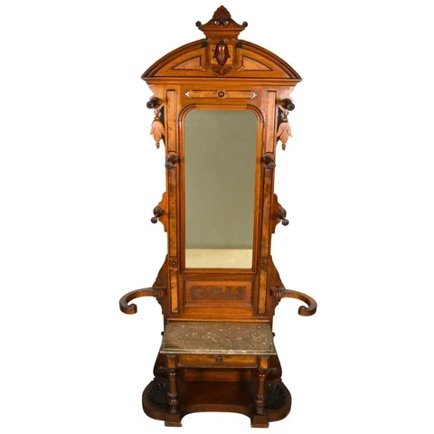 Antique Victorian Hall Trees - HiCollectors